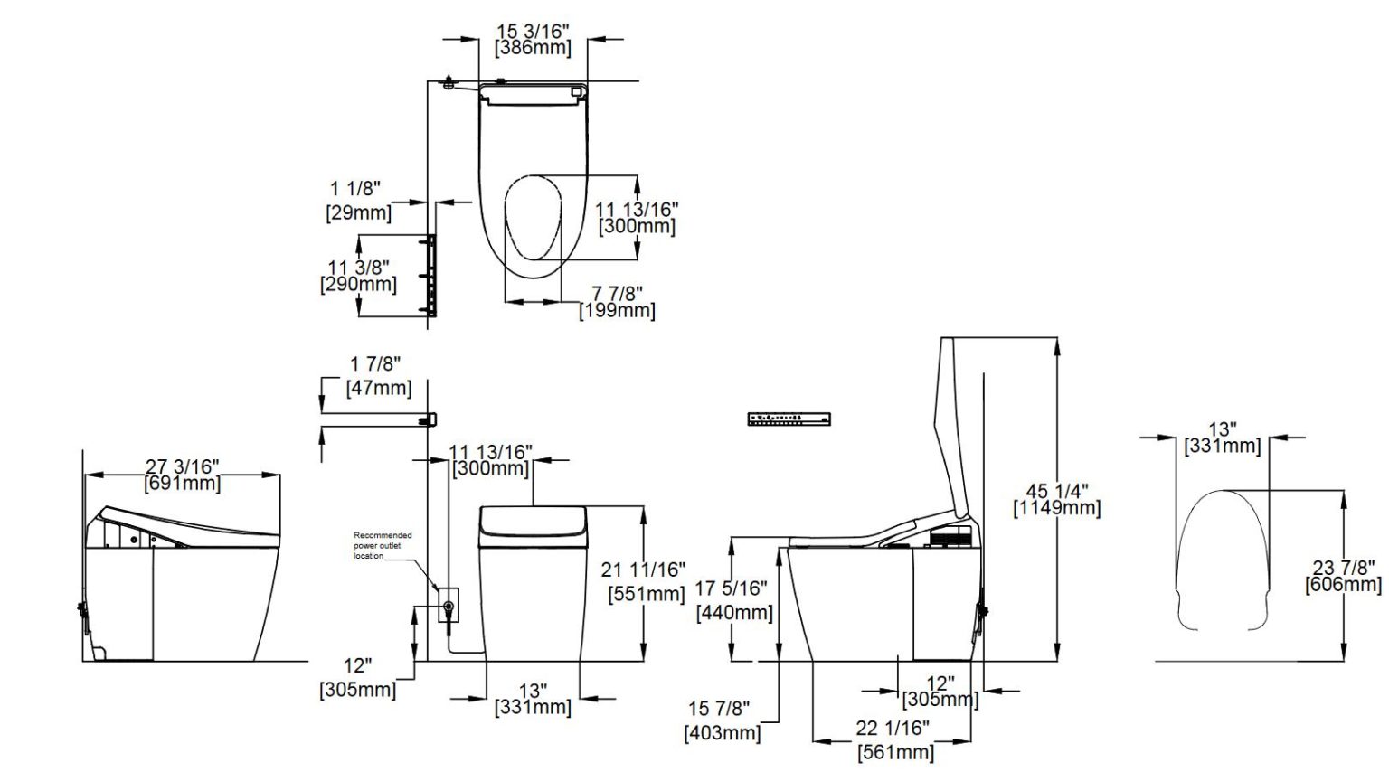 TOTO Neorest AH Dual Flush Toilet & Bidet System | Many Bidets
