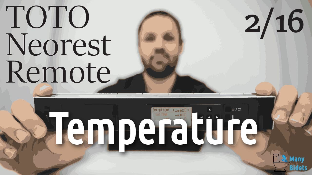 TOTO's HOT Neorest remote - Temperature settings | Video